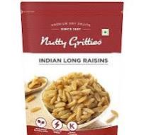 Nutty Gritties Premium Indian Long Raisins 200g in Raisins | AtUrServe